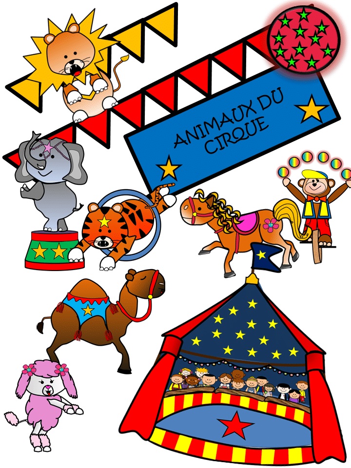 Cliparts CréaKit ANIMAUX DU CIRQUE - Découverte du Monde Grande Section ...