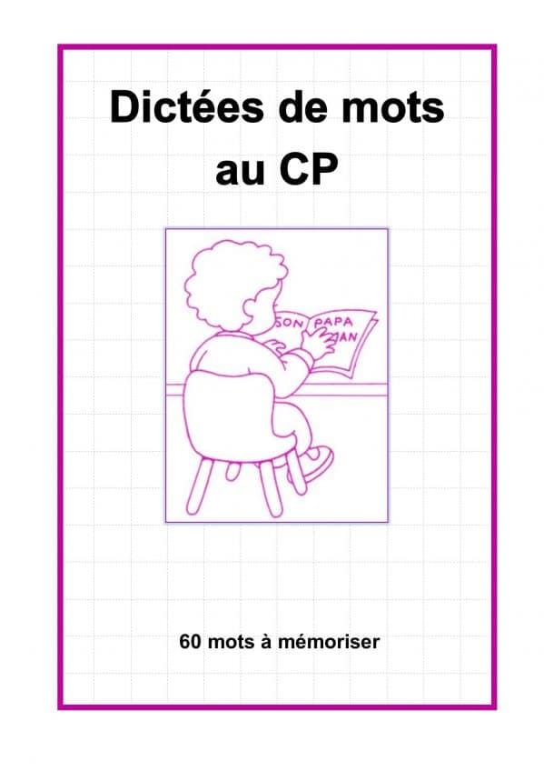 Carnet de dictées - Etude de la Langue CP - La Salle des Maitres