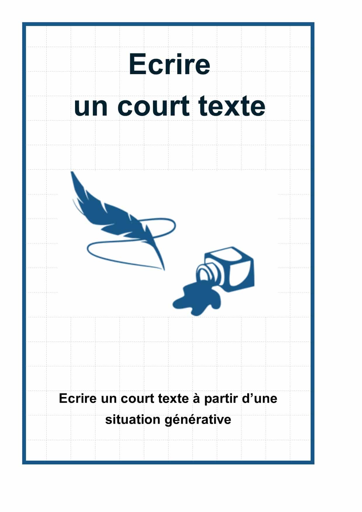 Ecrire un court texte au cycle 2 - Production écrite CE1, CP - La Salle ...