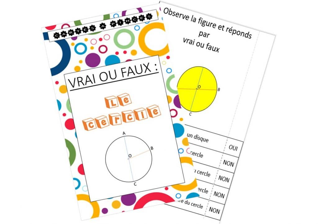 cartes VRAI ou FAUX : le cercle - Mathématiques CE2, CM1, CM2 - La ...