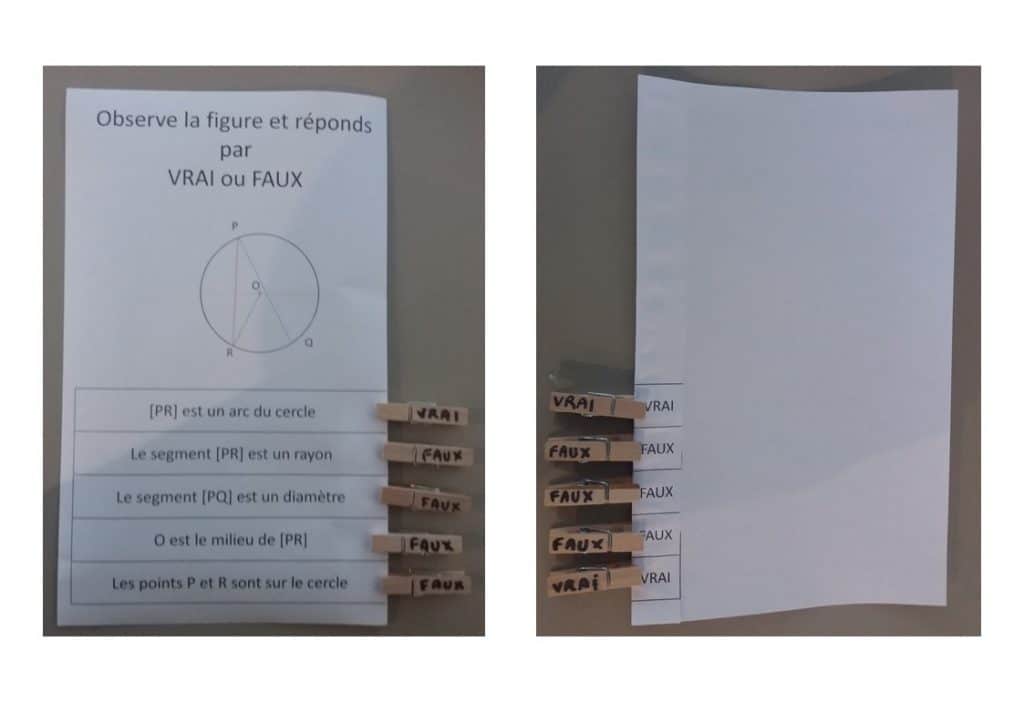 cartes VRAI ou FAUX : le cercle - Mathématiques CE2, CM1, CM2 - La ...