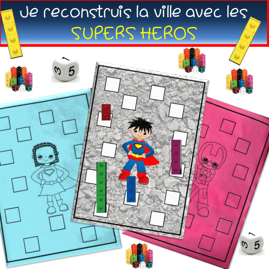 je reconstruis la ville avec les SUPERS HEROS - Mathématiques ...
