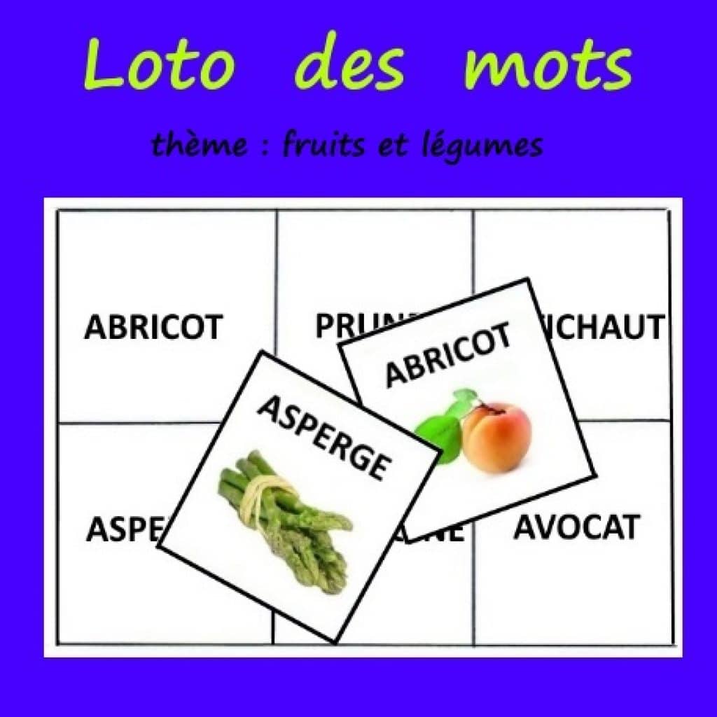 Loto des mots pour maternelle - Lecture Grande Section, Maternelle ...