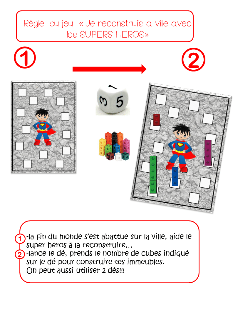 je reconstruis la ville avec les SUPERS HEROS - Mathématiques ...