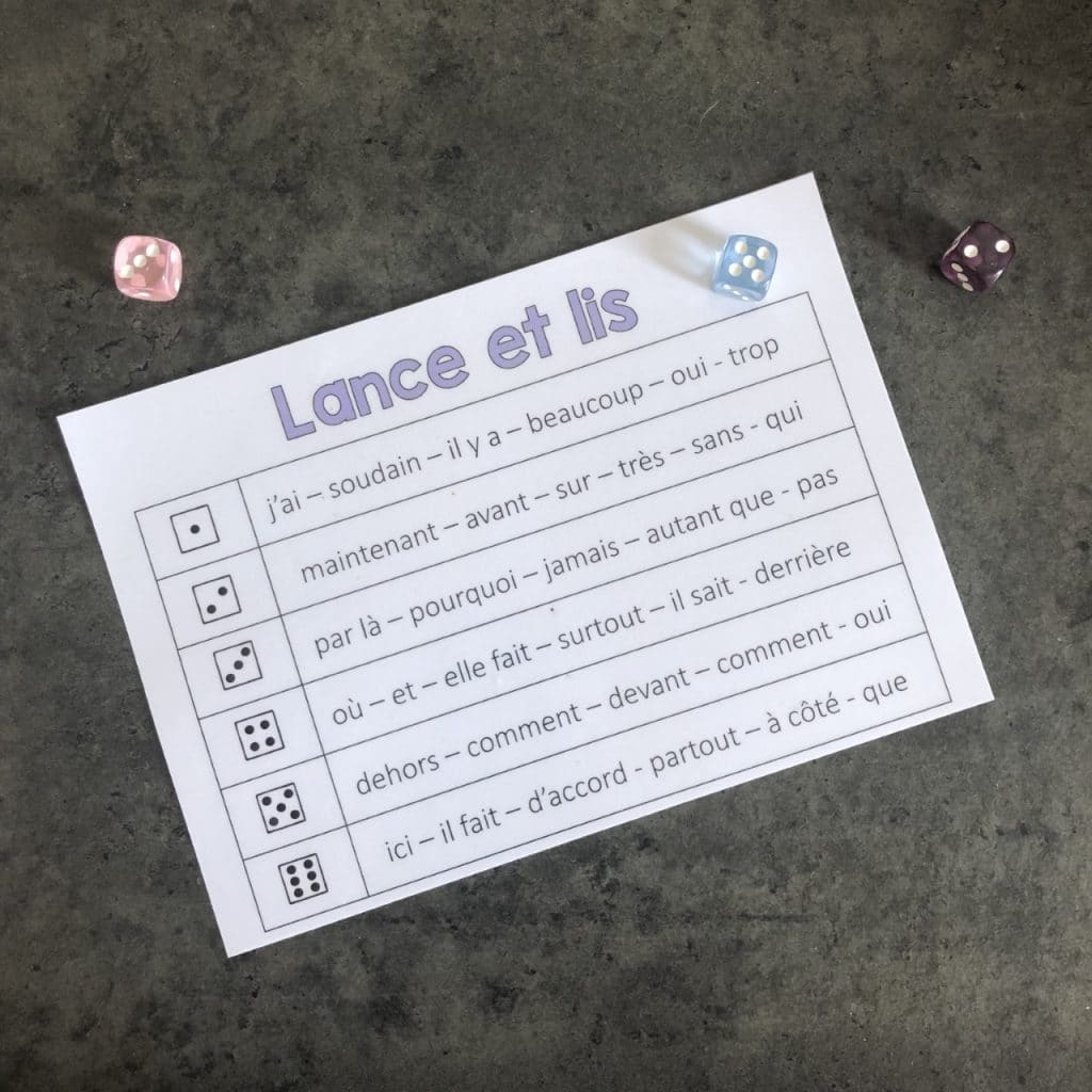 Stratégie de lecture – Lire des mots outils - Etude de la Langue ...