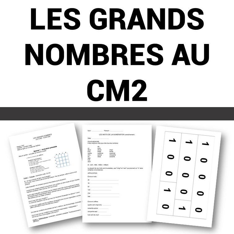Lecture écriture des grands nombres au CM2 - Mathématiques CM2 - La ...