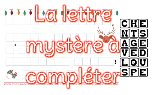 Lettre mystère du Père Noël - Lecture, Production écrite CE1, CP ...