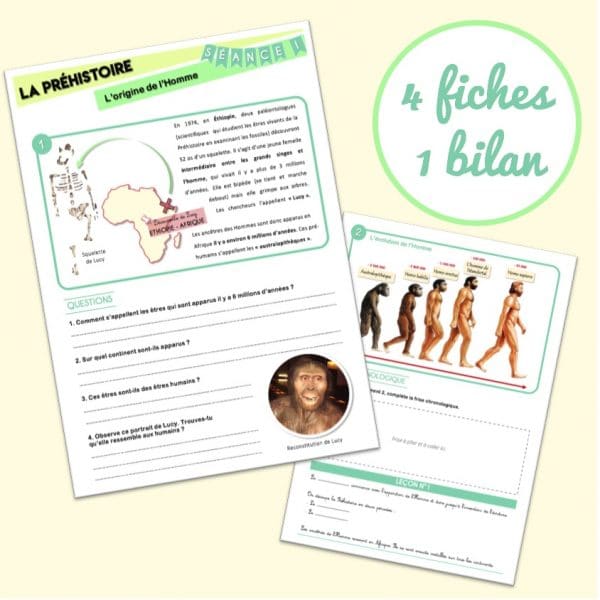 Dossier Préhistoire - Histoire CE2, CM1 - La Salle des Maitres