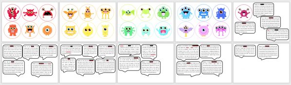 Lecture compréhension : les petits monstres - Lecture CE1, CE2, CP - La ...