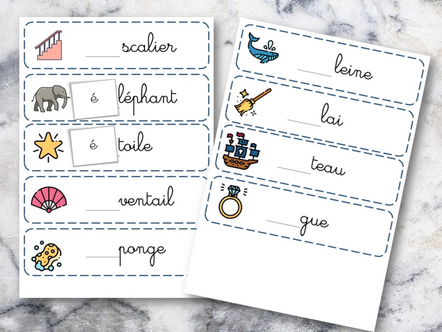 Les syllabes (sons d'attaque) - Ecriture, Lecture Grande Section ...