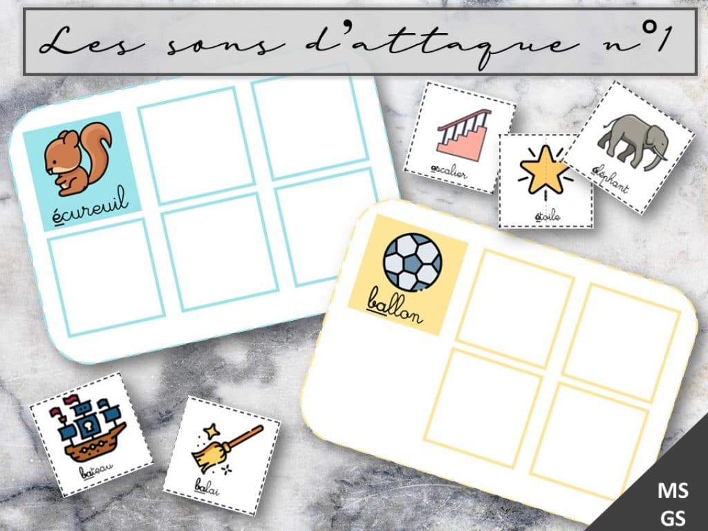 Les syllabes (sons d'attaque) - Ecriture, Lecture Grande Section ...