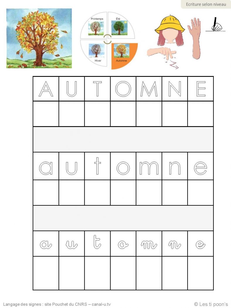 Les saisons - Découverte du Monde, Ecriture, Lecture CP, Divers ...