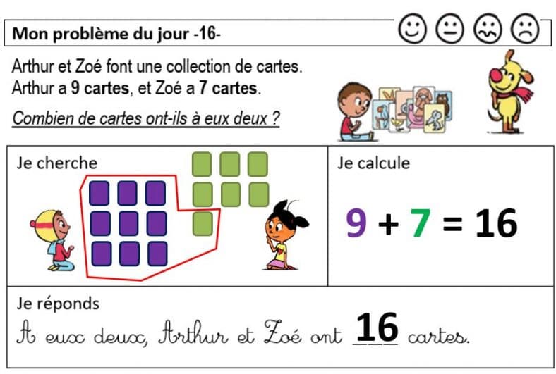 Un problème par jour - Mathématiques CP - La Salle des Maitres