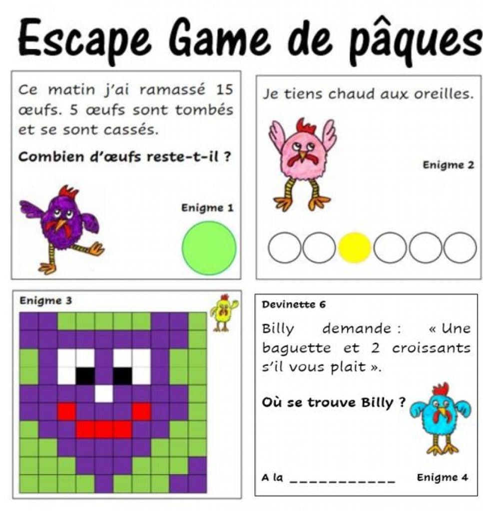 Escape game de pâques - CP, Pour les enseignants - La Salle des Maitres