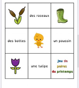 jeux sur le printemps - Jeux, Lecture CE1, CP - La Salle des Maitres