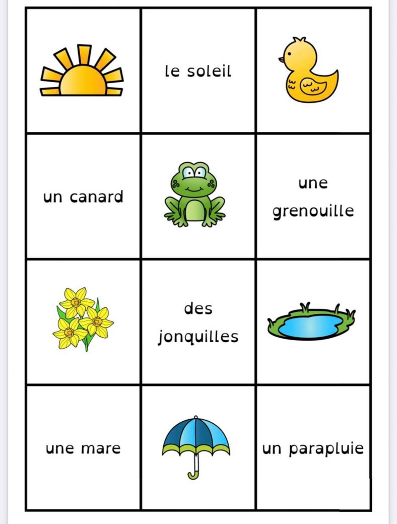 jeux sur le printemps - Jeux, Lecture CE1, CP - La Salle des Maitres