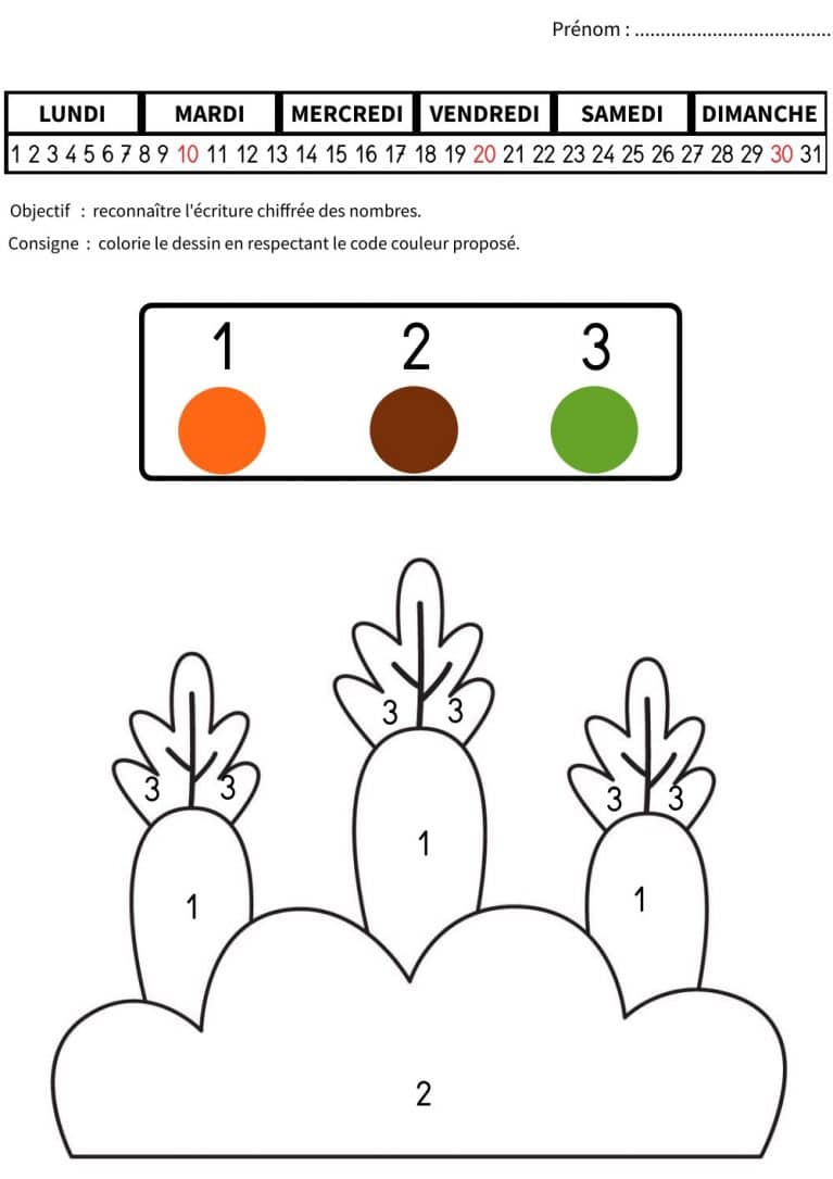 Coloriage codé printemps - Découverte du Monde, Mathématiques Divers ...