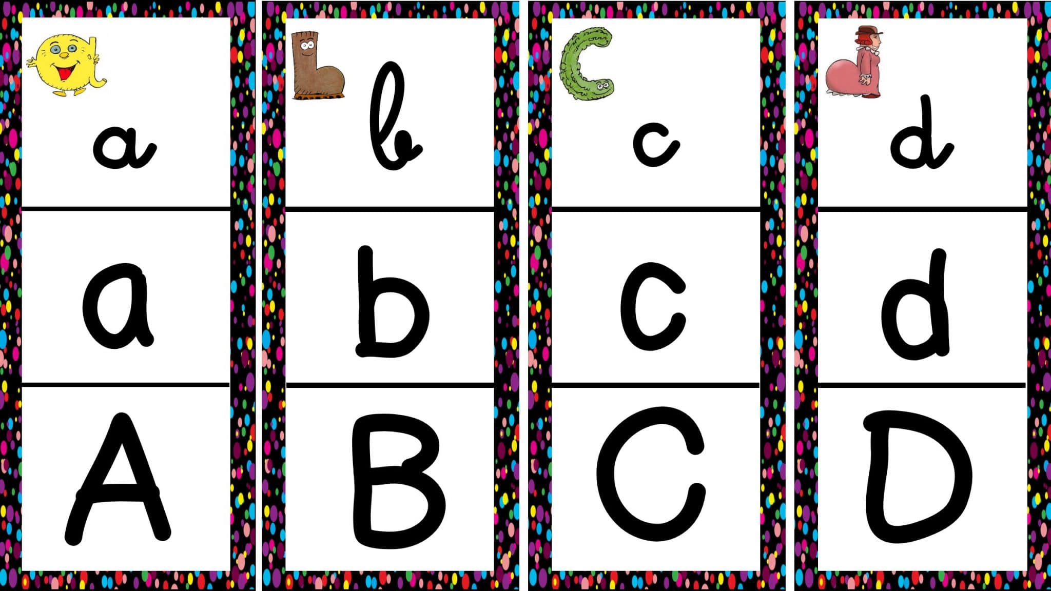 AFFICHAGE alphabet 3 écritures + les ALPHAS avec et sans lignes ...