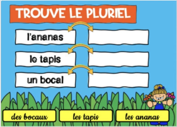 GOOGLE SLIDES Pluriel des Noms et Adjectifs - Autonomie, Etude de la ...
