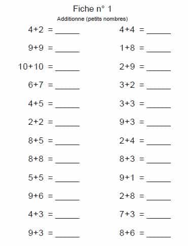 Cahier de 31 fiches de calcul CE1 + corrigé - Mathématiques CE1 - La ...