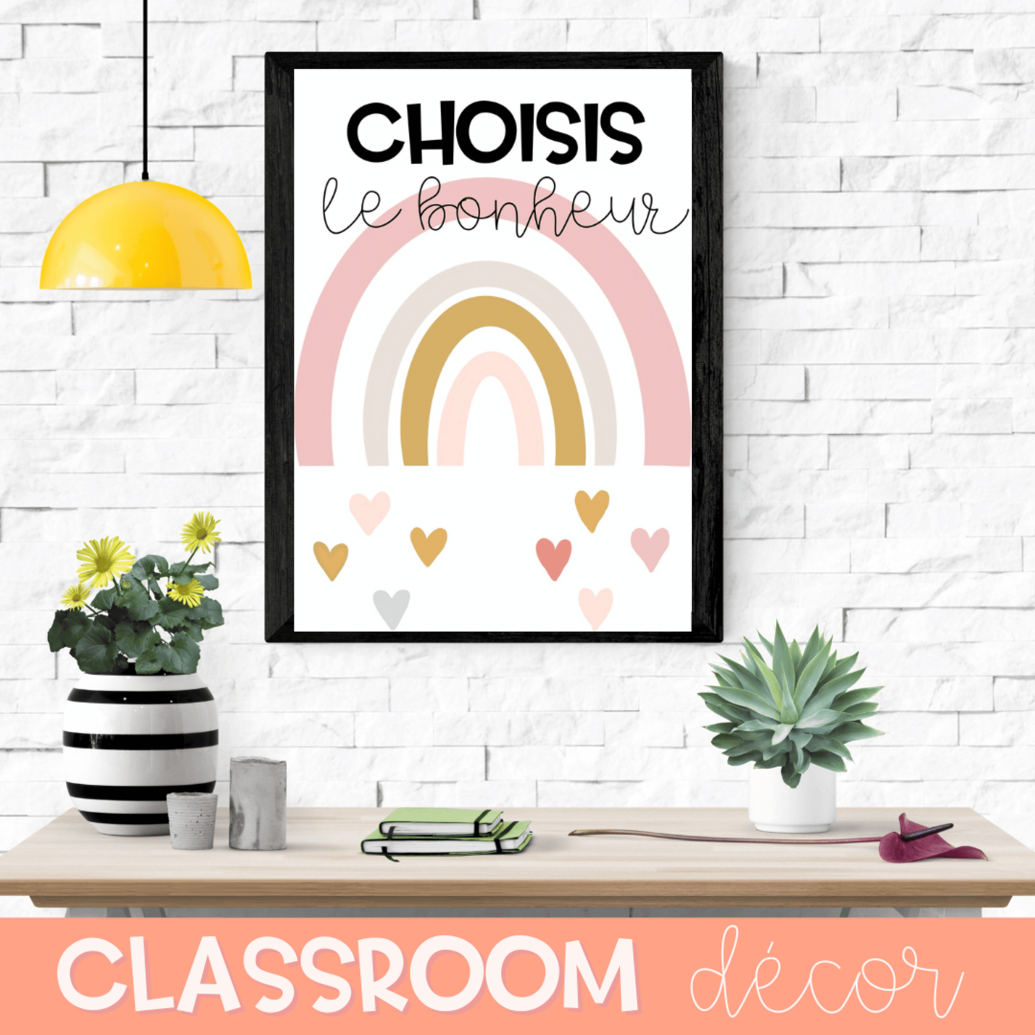 Décor de classe | Arc-en-ciel Boho | Citations Affiches Inspiration ...