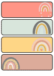 Décor Classe | Rainbow Boho | Calendrier Nombres Affiches modifiable ...