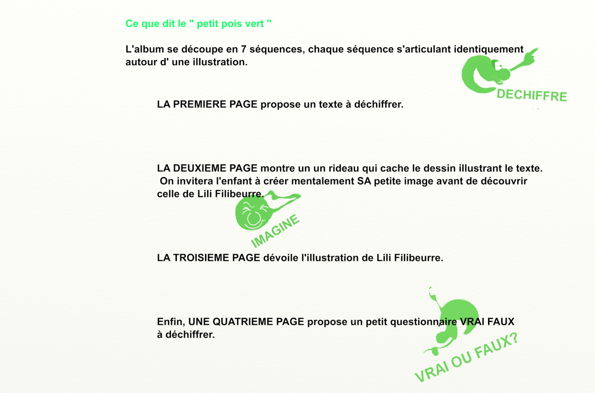 Une image, un texte, un VRAI FAUX à déchiffrer dès le début de cp ...