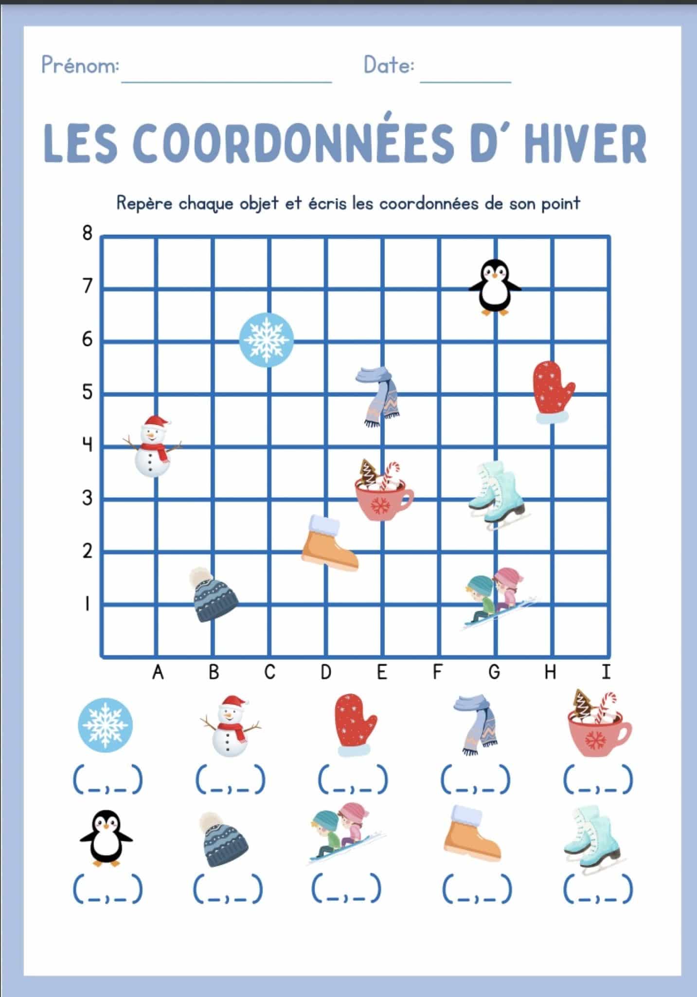 Livret Activités L' hiver ENSEMBLE - Etude de la Langue, Mathématiques ...