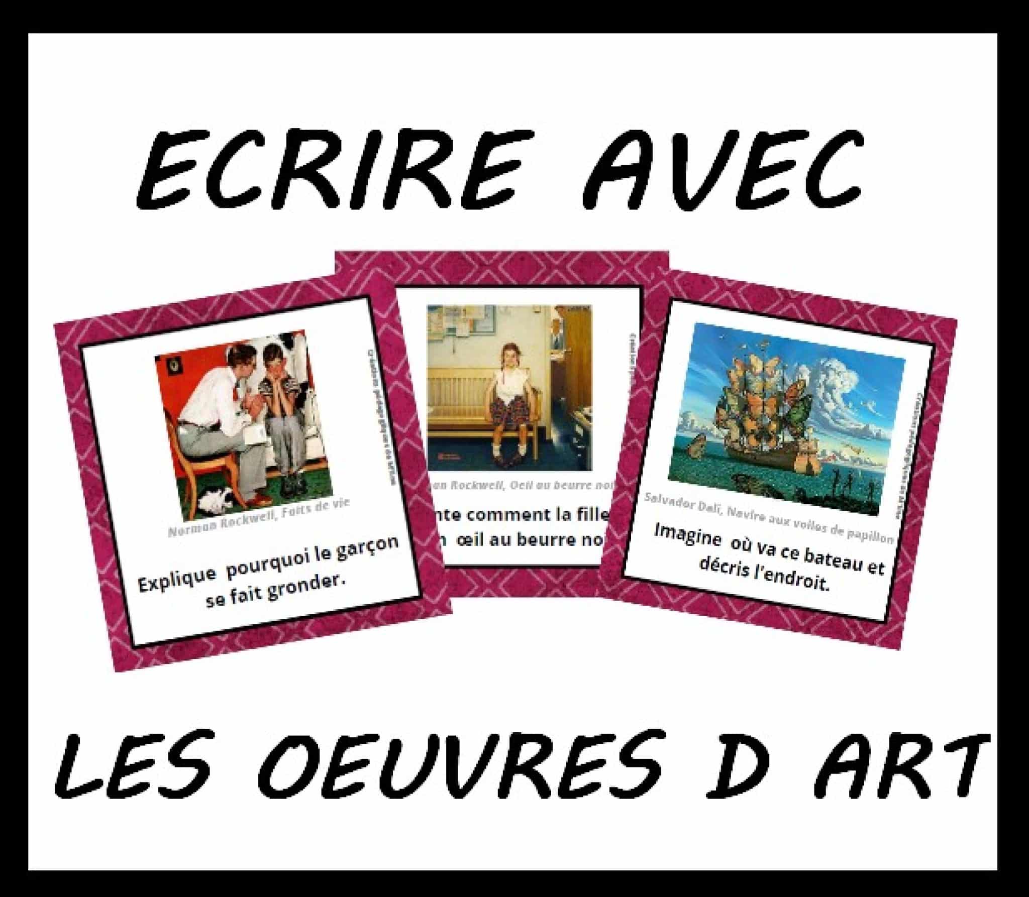 Ecrire avec les oeuvres d'Art (cycle 2 et 3) - Production écrite CE1 ...