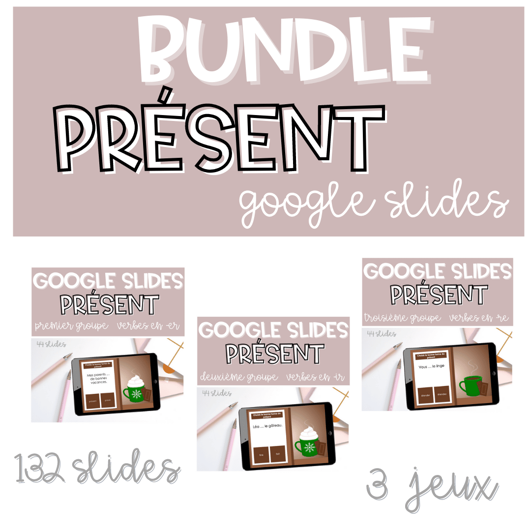 ENSEMBLE Présent indicatif GOOGLE SLIDES - Autonomie, Etude de la ...
