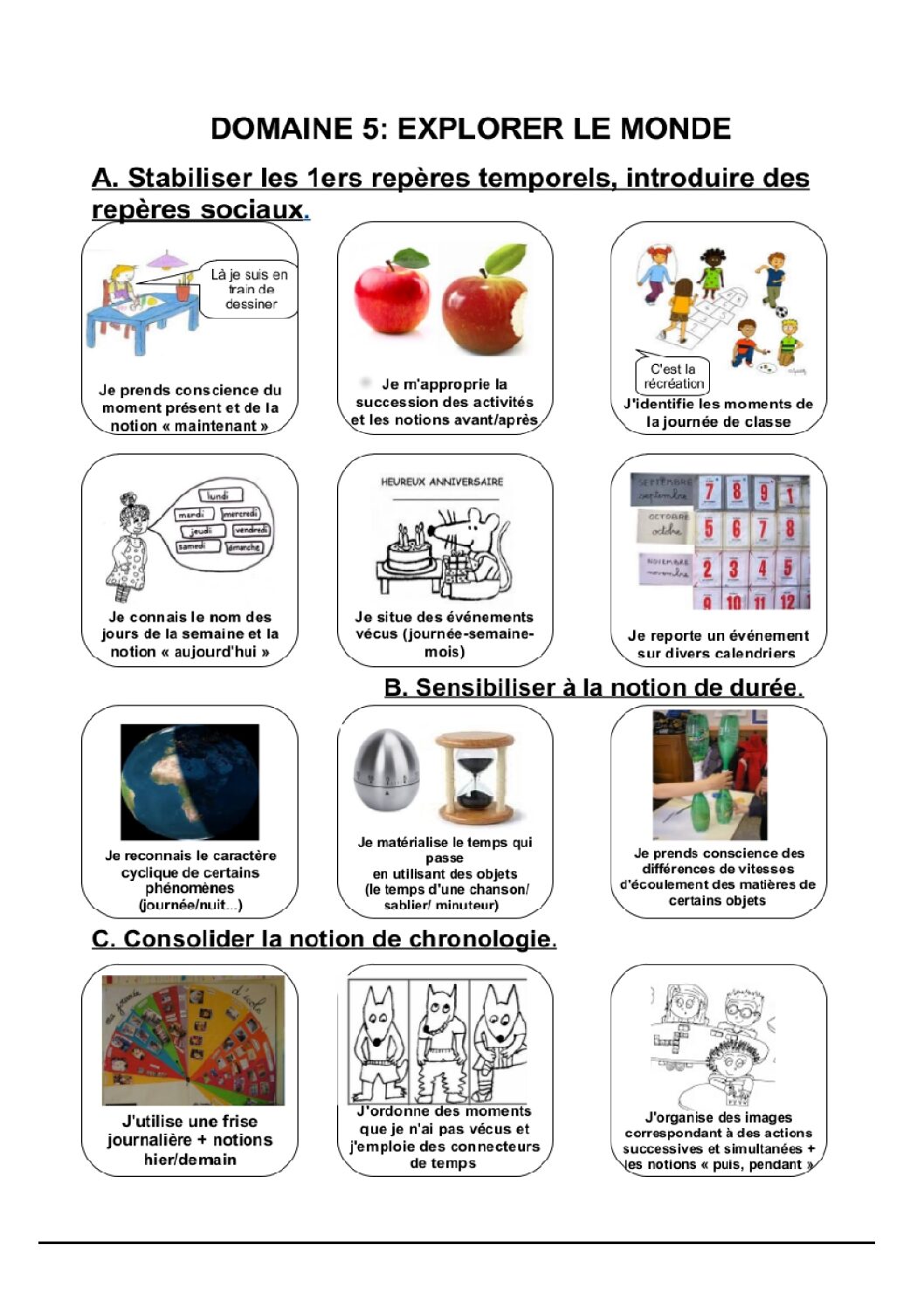 Cycle 1 cahier de réussite domaine 5 illustré - Grande Section ...