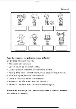 Fichier lecture compréhension sur le printemps - Lecture CE1, CP - La ...