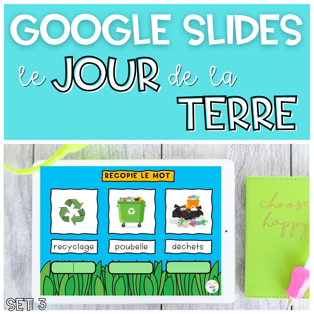 GOOGLE SLIDES Jour de la Terre SET 3 - Etude de la Langue, Geographie ...