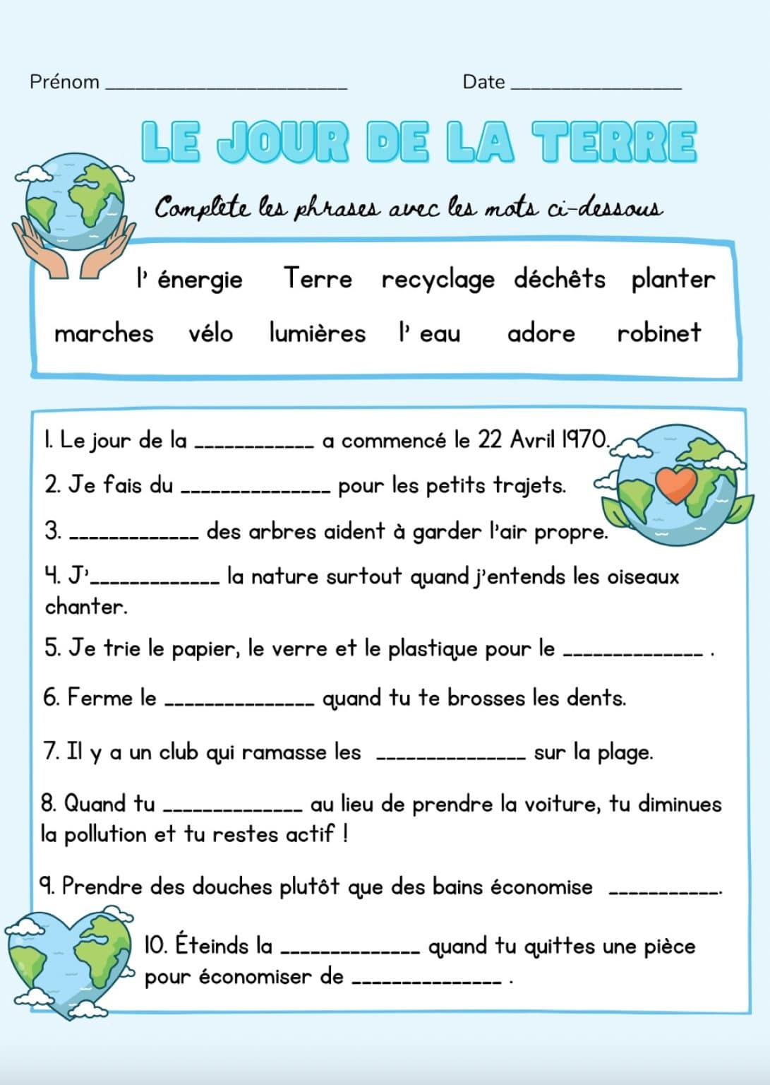Cahier activités JOUR DE LA TERRE - Découverte du Monde, Geographie ...
