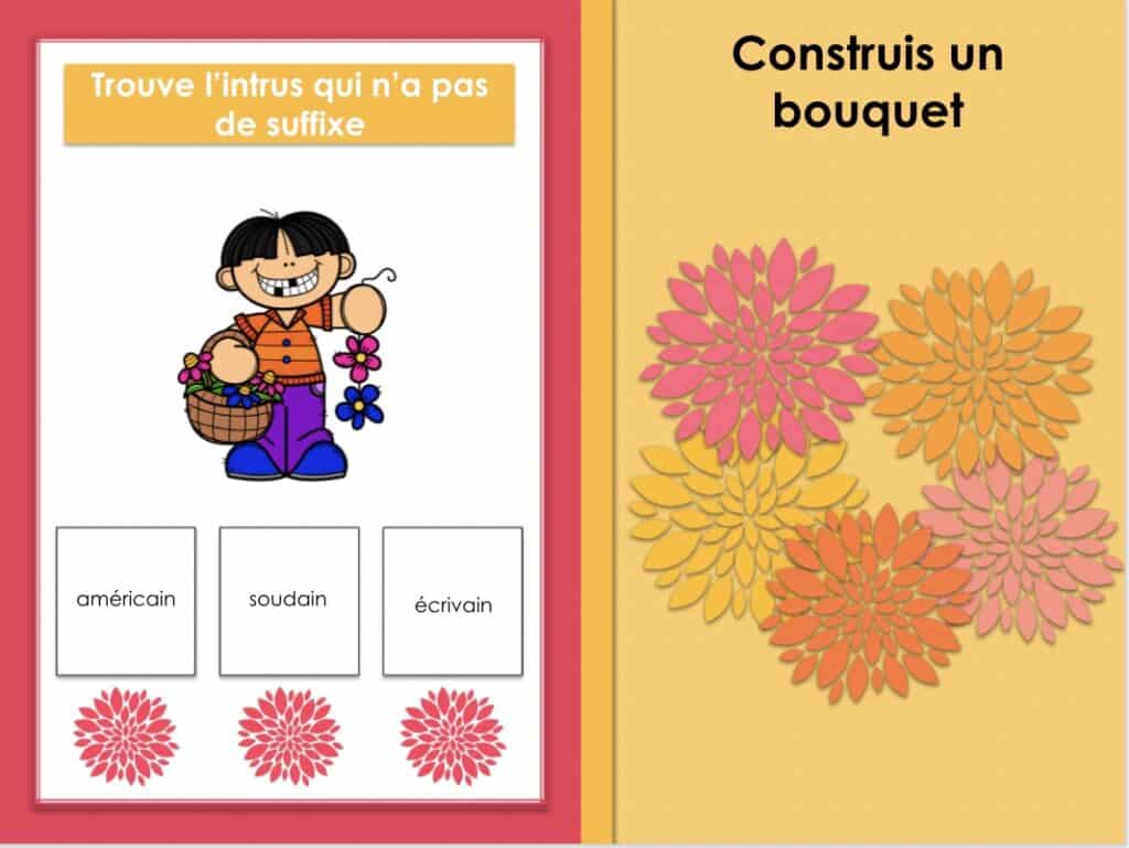GOOGLE SLIDES Les Suffixes & Radical SET 4 - Etude de la Langue CE2 ...