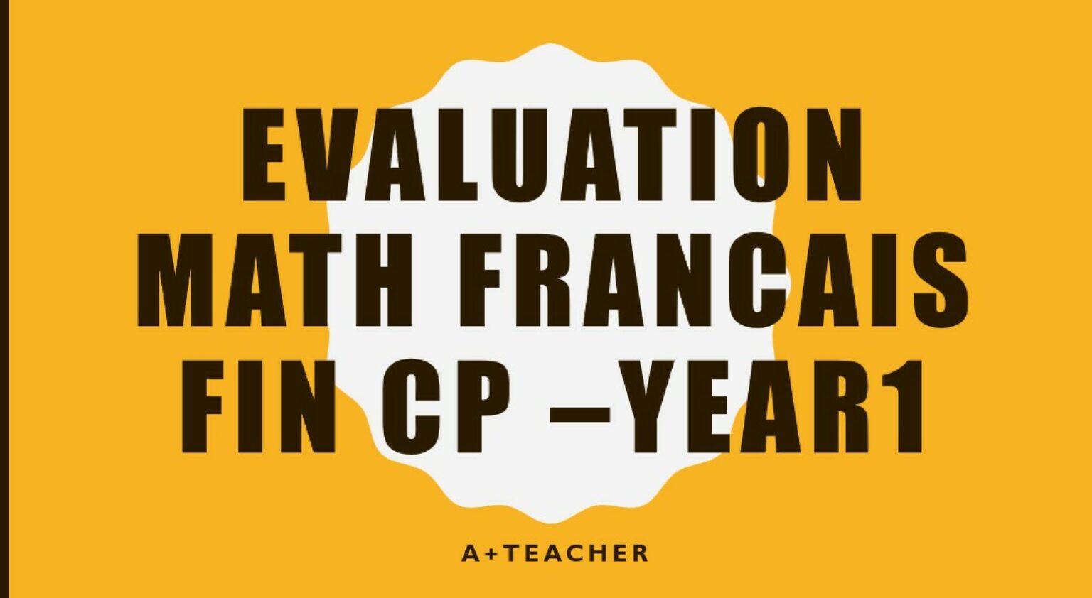 EVALUATION MATH FRANÇAIS FIN CP - Lecture, Mathématiques CP - La Salle ...