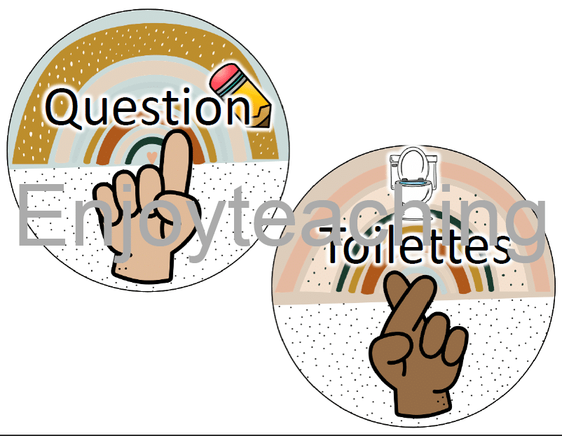 Signaux visuels - gestion de classe - CE1, CE2, CM1, CM2, CP, Divers ...