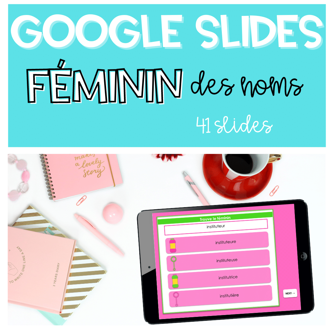 GOOGLE SLIDES Le féminin des noms - Etude de la Langue CE2, CM1 - La ...