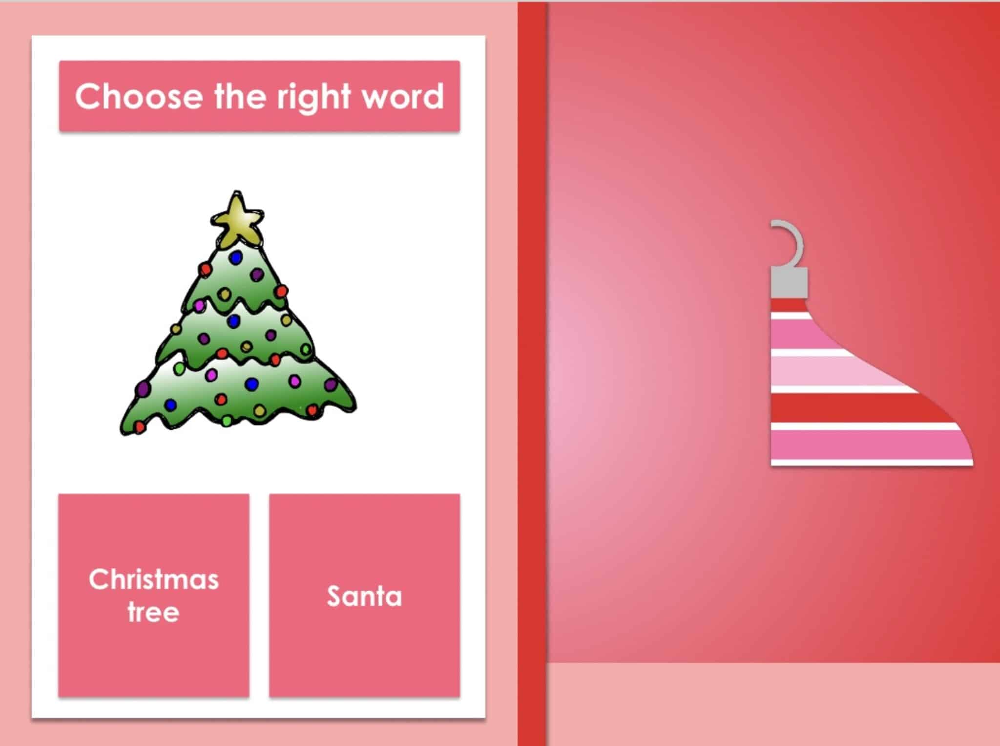 Christmas Vocabulary Activities GOOGLE SLIDES Noël en anglais SET 4 ...