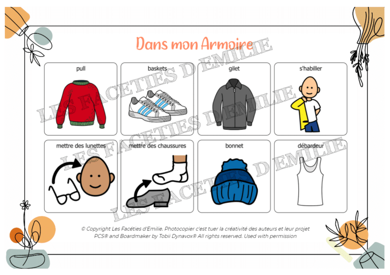 Loto des Vêtements - Etude de la Langue CE1, CP, Grande Section ...