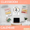 Décor Classe | Rainbow Boho | Calendrier Nombres Affiches modifiable ...