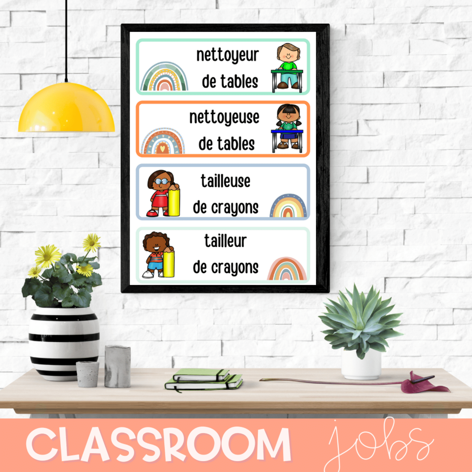 Décor Classe Rentrée BOHO Responsaibilités - Organisation de la classe ...