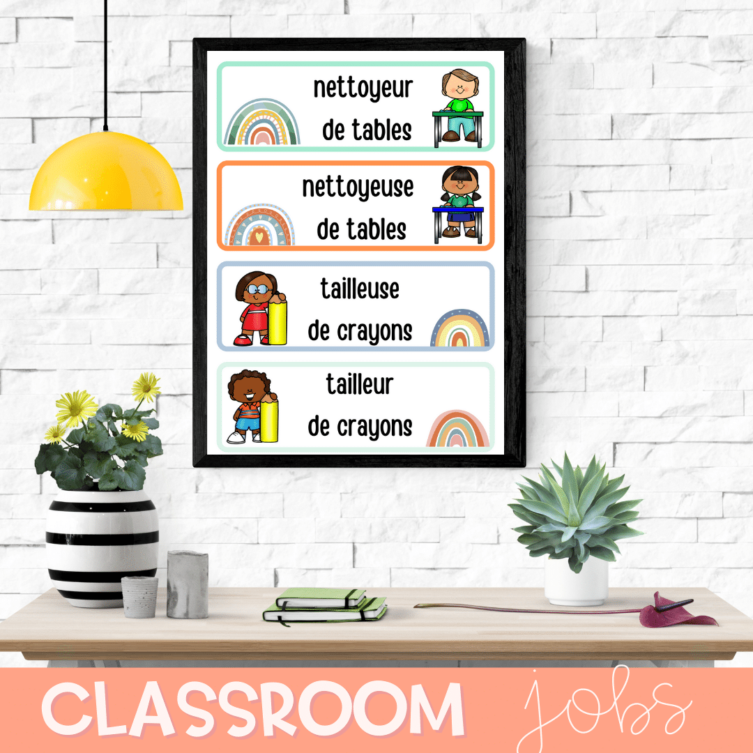 Décor Classe Rentrée BOHO Responsaibilités - Organisation de la classe ...