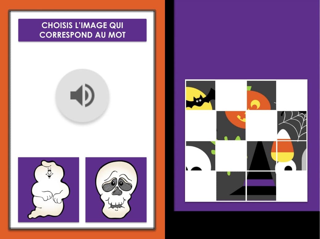 Halloween GOOGLE SLIDES avec audio SET 1 - Etude de la Langue CE1, CE2 ...