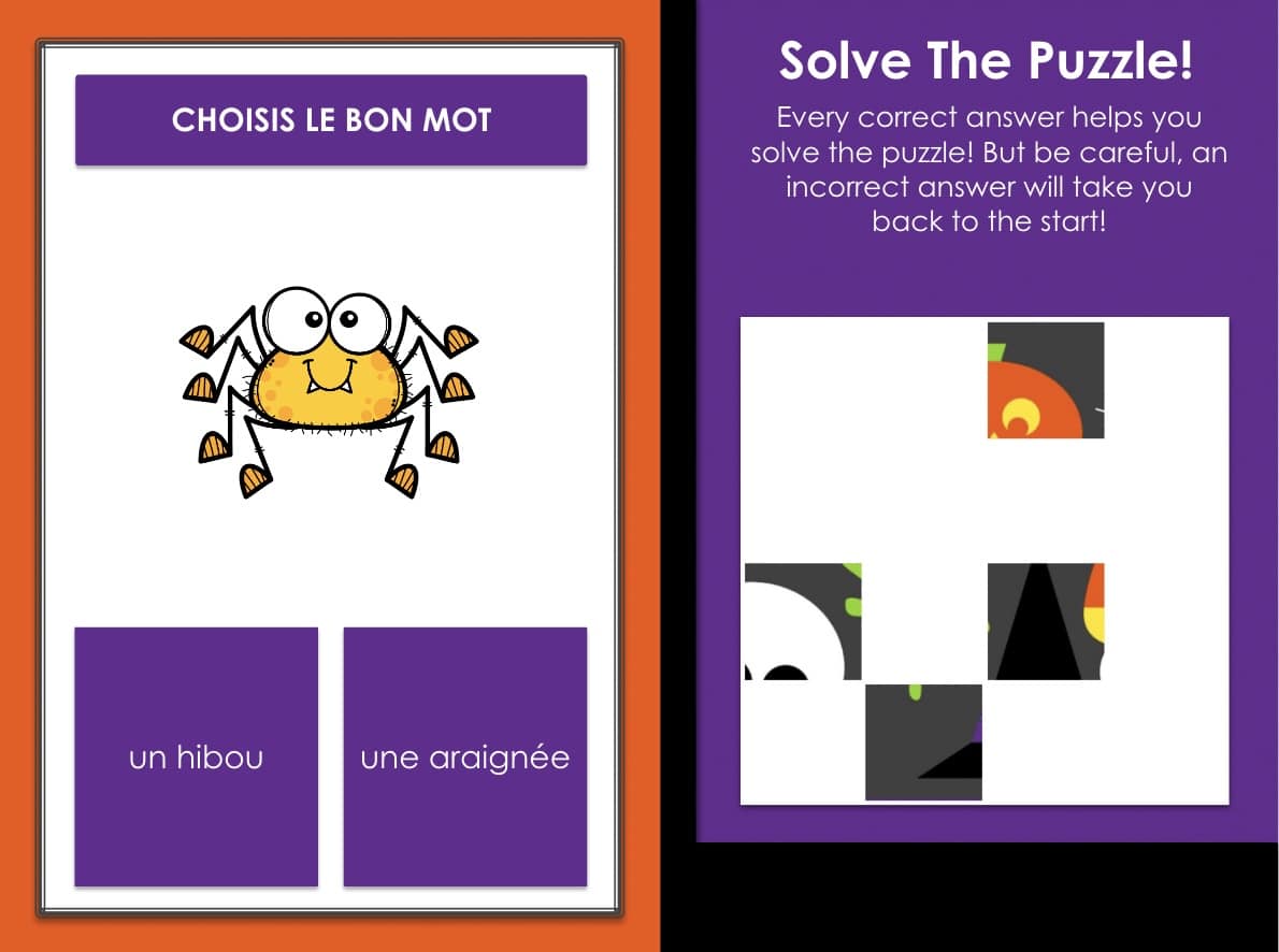 Halloween GOOGLE SLIDES Ensemble avec audio - Etude de la Langue CE1 ...